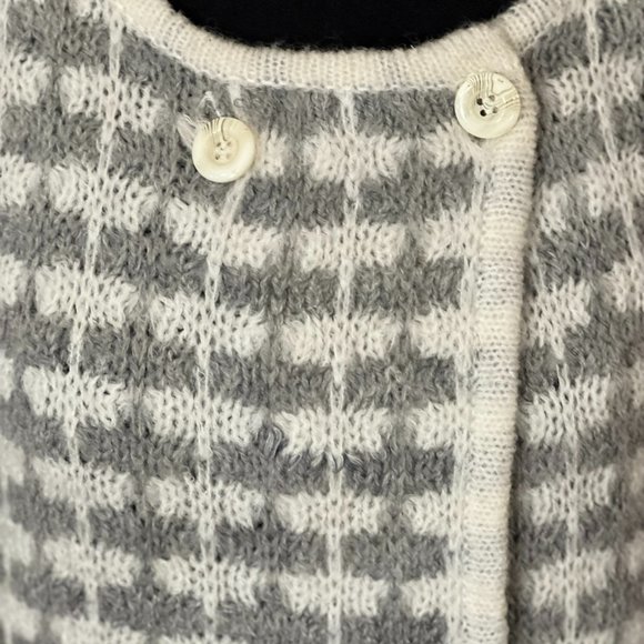 Messages | Sweaters | Messages Graycream Cardigan Sweater With Two ...